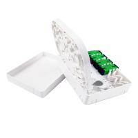 China SC/APC Gray 4 Cores Plastic Fiber Optic Faceplate Socket Panel for Indoor Network FTTH for sale