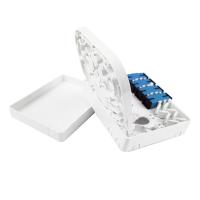 China FTTH Network Indoor 4 Cores SC UPC Plastic Fiber Optic Faceplate Socket Panel in Gray for sale