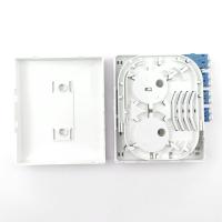China -Made Gray/White 4 Cores LC UPC Plastic Fiber Optic Faceplate Socket Panel for Indoor for sale