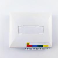 China -Made Gray/White 4 Cores LC UPC Plastic Fiber Optic Faceplate Socket Panel for Indoor for sale