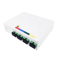 China SC/APC 4 Port Fiber Optic Socket Panel 102x82x32mm Indoor FTTH Network for sale