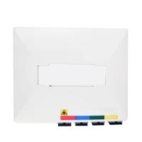 China Indoor 4 Port SC/UPC Fiber Optic Faceplate Socket Panel 100x80x30mm PC Material for sale