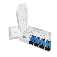 China Indoor 4 Port SC/UPC Fiber Optic Faceplate Socket Panel 100x80x30mm PC Material for sale