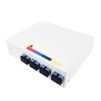 China Indoor 4 Port SC/UPC Fiber Optic Faceplate Socket Panel 100x80x30mm PC Material for sale