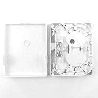 China FTTH Network Indoor Wall Mounted FC APC Plastic Fiber Optic Faceplate Socket Panel 2 Cores for sale