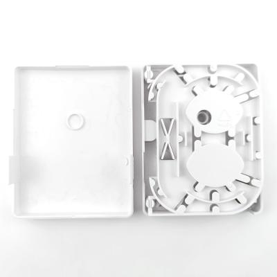 China FTTH Network Indoor Wall Mounted FC APC Plastic Fiber Optic Faceplate Socket Panel 2 Cores for sale