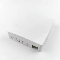 China FTTH Network Indoor Wall Mounted FC APC Plastic Fiber Optic Faceplate Socket Panel 2 Cores for sale