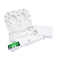 China 2 Cores SC APC Plastic Fiber Optic Faceplate Socket Panel for Indoor in FTTH Network for sale