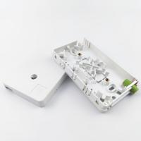 China Wall Mounted 2 Port FC APC Fiber Optic Faceplate Socket Panel ABS 116x71x19mm for sale