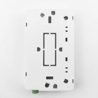 China Wall Mounted 2 Port FC APC Fiber Optic Faceplate Socket Panel ABS 116x71x19mm for sale