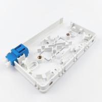 China LC UPC Plastic Fiber Optic Faceplate Socket Panel 2 Cores for Networks Used in FTTH for sale
