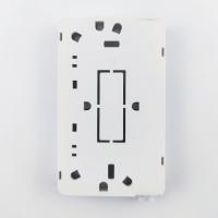 China LC UPC Plastic Fiber Optic Faceplate Socket Panel 2 Cores for Networks Used in FTTH for sale