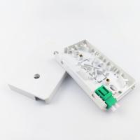 China FTTH Network Fiber Optic Cable Socket Panel 2 Cores LC APC Plastic Faceplate 116*69*19 mm for sale
