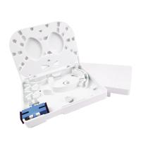 China FTTH Network Feature Used 2 Cores UPC Plastic Fiber Optic Faceplate Socket Panel Indoor for sale