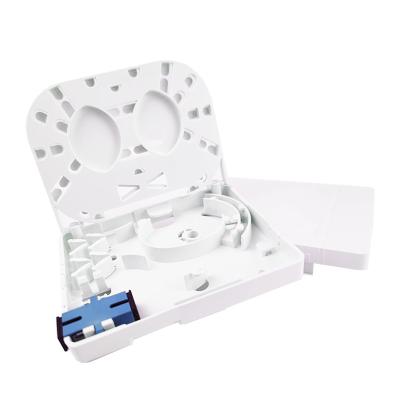 China FTTH Network Feature Used 2 Cores UPC Plastic Fiber Optic Faceplate Socket Panel Indoor for sale
