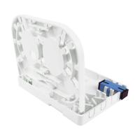 China FTTH Network Feature Used 2 Cores UPC Plastic Fiber Optic Faceplate Socket Panel Indoor for sale