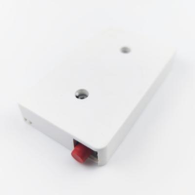 China 2 Cores UPC Plastic Fiber Optic Faceplate Socket Panel for FTTH Network in White/Gray for sale
