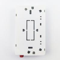 China 2 Cores UPC Plastic Fiber Optic Faceplate Socket Panel for FTTH Network in White/Gray for sale