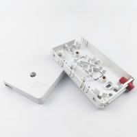 China 2 Cores UPC Plastic Fiber Optic Faceplate Socket Panel for FTTH Network in White/Gray for sale