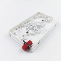 China 2 Cores UPC Plastic Fiber Optic Faceplate Socket Panel for FTTH Network in White/Gray for sale
