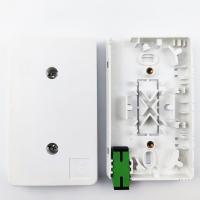 China 2 Cores SC APC Plastic Fiber Optic Faceplate Socket Panel for Indoor Network FTTH Cables for sale