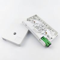 China 2 Cores SC APC Plastic Fiber Optic Faceplate Socket Panel for Indoor Network FTTH Cables for sale