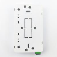 China 2 Cores SC APC Plastic Fiber Optic Faceplate Socket Panel for Indoor Network FTTH Cables for sale