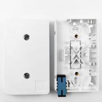 China SC UPC Plastic Fiber Optic Faceplate Socket Panel for 2 Cores Indoor FTTH Network Cable for sale