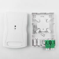 China Gray LC APC Plastic Fiber Optic Faceplate Socket Panel 2 Cores for Indoor Network for sale