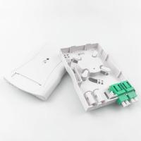 China Gray LC APC Plastic Fiber Optic Faceplate Socket Panel 2 Cores for Indoor Network for sale
