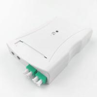 China Gray LC APC Plastic Fiber Optic Faceplate Socket Panel 2 Cores for Indoor Network for sale