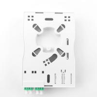 China Gray LC APC Plastic Fiber Optic Faceplate Socket Panel 2 Cores for Indoor Network for sale