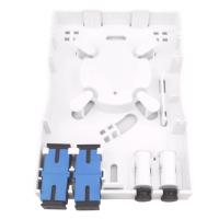 China 2 Cores UPC Plastic Fiber Optic Faceplate Socket Panel for Wall Mounted Installation for sale