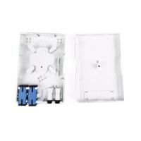 China 2 Cores UPC Plastic Fiber Optic Faceplate Socket Panel for Wall Mounted Installation for sale