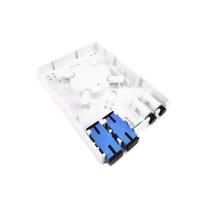 China 2 Cores UPC Plastic Fiber Optic Faceplate Socket Panel for Wall Mounted Installation for sale