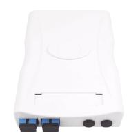 China 2 Cores UPC Plastic Fiber Optic Faceplate Socket Panel for Wall Mounted Installation for sale
