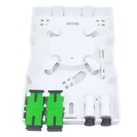 China 2 Cores SC APC Plastic Fiber Optic Faceplate Socket Panel for Indoor in FTTH Network for sale