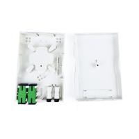 China 2 Cores SC APC Plastic Fiber Optic Faceplate Socket Panel for Indoor in FTTH Network for sale