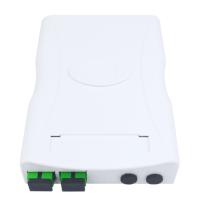 China 2 Cores SC APC Plastic Fiber Optic Faceplate Socket Panel for Indoor in FTTH Network for sale