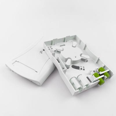 China 2 Port FC/APC Plastic Fiber Optic Faceplate Socket Panel 125x82x26mm for Indoor LAN for sale