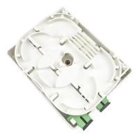 China SC APC Plastic Fiber Optic Faceplate Socket Panel 2 Cores for Indoor and FTTH Network for sale
