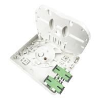 China SC APC Plastic Fiber Optic Faceplate Socket Panel 2 Cores for Indoor and FTTH Network for sale