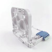 China 2 Cores LC/UPC Plastic Fiber Optic Face Plate Socket Panel for Indoor in FTTH Network for sale