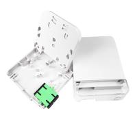 China 2 Cores SC APC Plastic Fiber Optic Face Plate Socket Panel for Indoor in FTTH Network for sale