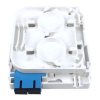 China SC UPC Plastic Fiber Optic Face Plate Socket Panel for Indoor FTTH Network Installation for sale
