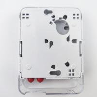 China 2 Cores ST UPC Plastic Fiber Optic Face Plate Socket Panel for FTTH White Integration for sale