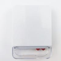 China 2 Cores ST UPC Plastic Fiber Optic Face Plate Socket Panel for FTTH White Integration for sale