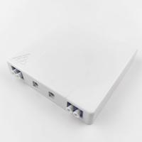 China 5 Gray/White LC UPC Plastic Fiber Optic Faceplate Socket Panel for Indoor FTTH Network for sale