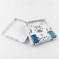 China 5 Gray/White LC UPC Plastic Fiber Optic Faceplate Socket Panel for Indoor FTTH Network for sale
