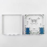 China 5 Gray/White LC UPC Plastic Fiber Optic Faceplate Socket Panel for Indoor FTTH Network for sale